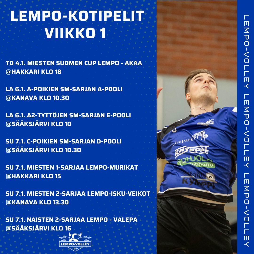 Lempon viikko: Vauhdikas aloitus uudelle vuodelle - Suomen cupia ja A-poikien A-pooli ...